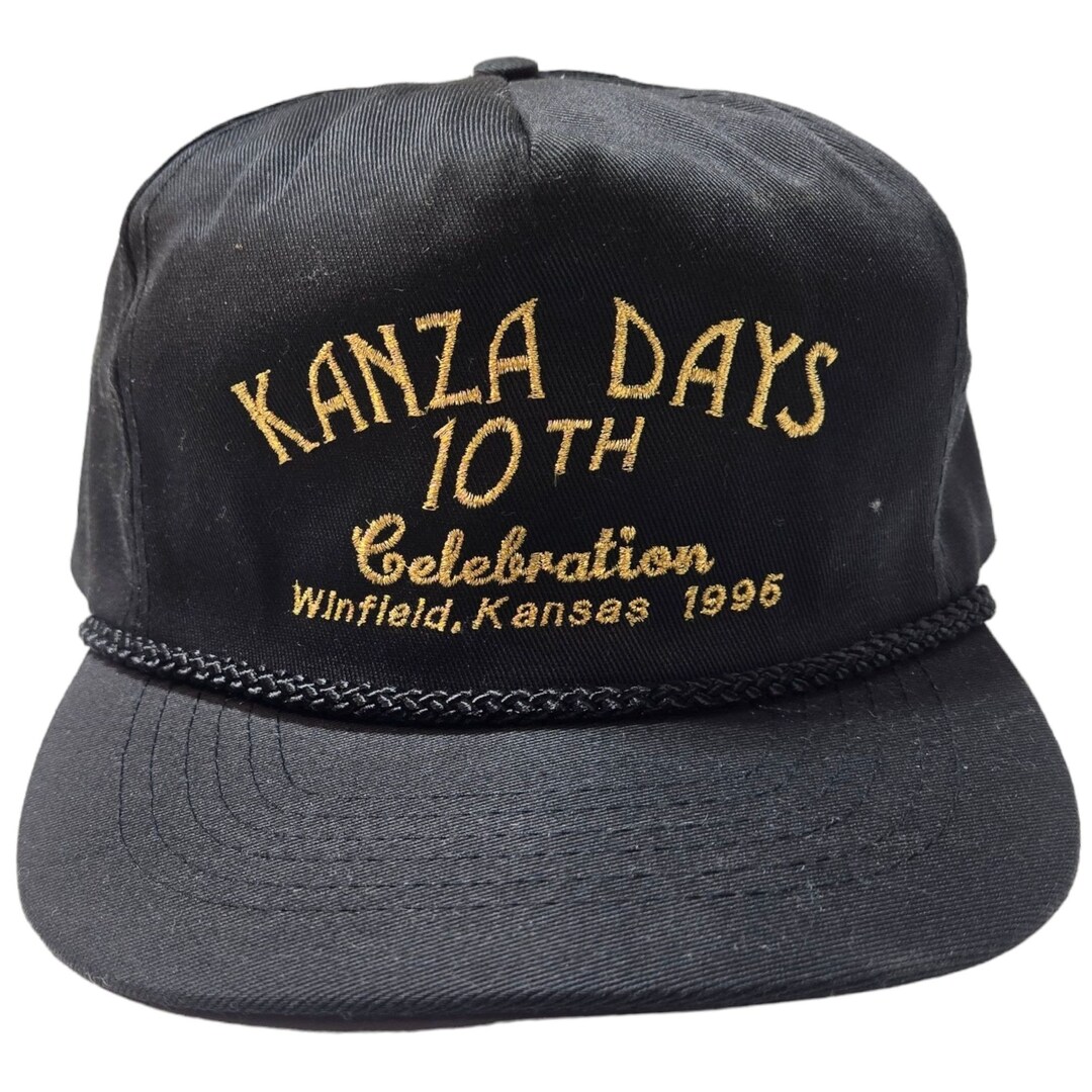 Kanza Days 1995 Hat Cap Vintage Black Winfield Kansas KS Festival ...