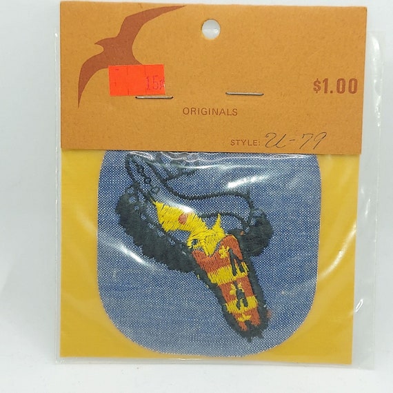 Vintage Gun Holster Denim Patch New Old Stock NOS Wes… - Gem