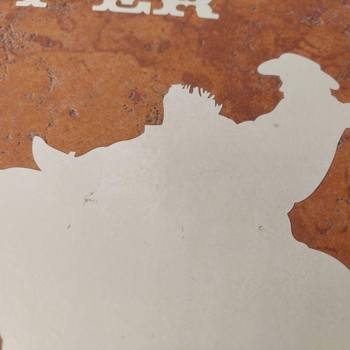 Western Art Tile Plaque Cowboys Let Er Buck Rodeo Country | Etsy