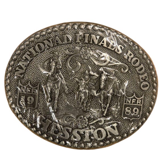 1989 NFR Belt Buckle NOS Cowboy National Finals Rodeo… - Gem