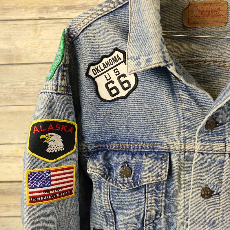Levi Strauss Jean Jack Vintage Patches Alaska POW MIA Rt 66 - Etsy