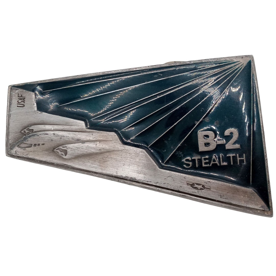 B2 Stealth Bomber Belt Buckle B 2 United States Air Force ASAF Vintage ...