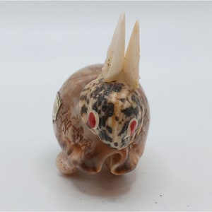 Seashell Bunny Rabbit Figurine Sea Shell Collectible Folk Art Vintage ...