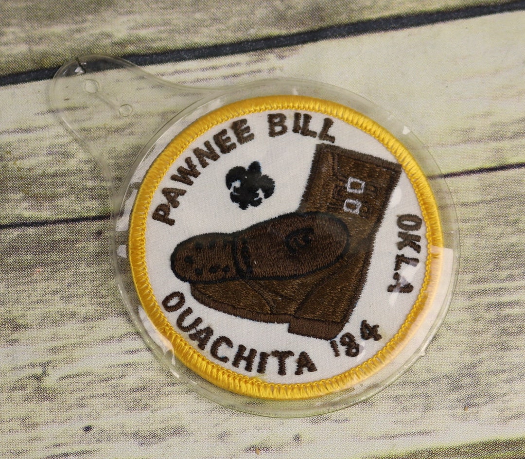 Pawnee Bill Embroidered Patch Uniform Boy Scouts Ouachita OK 1984 Fleur ...