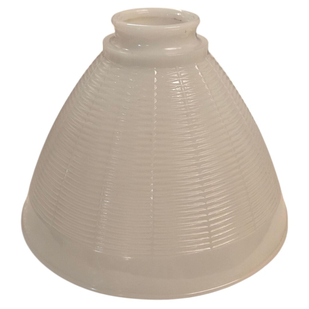 Vintage Milk Glass Ribbed Lamp Shade 6 Inch Tall Light Globe Retro - Etsy