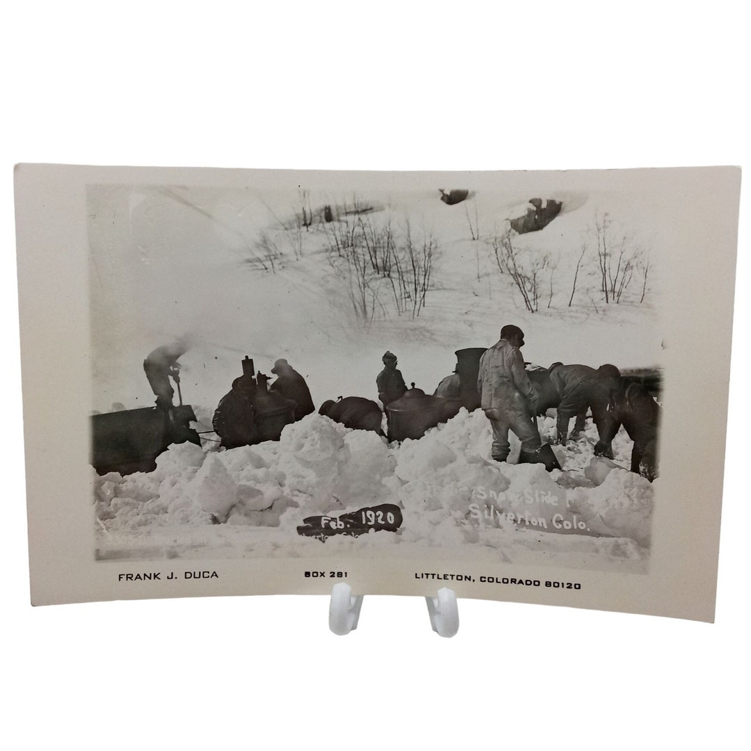 Silverton Colorado Postcard RPPC Real Photo Snowslide Snow Slide ...