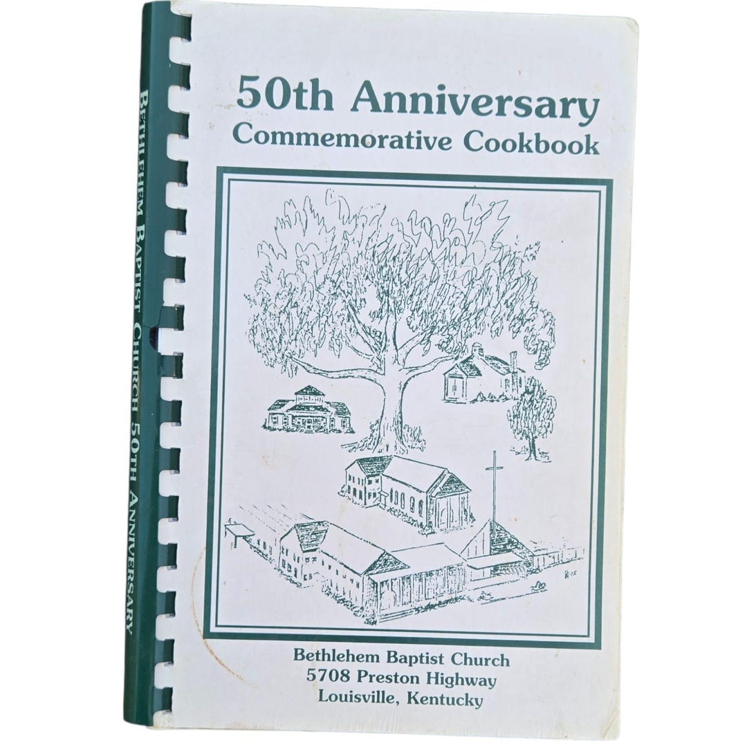 Bethlehem Baptist Church Cookbook Louisville Kentucky 1998 Recipe Book ...