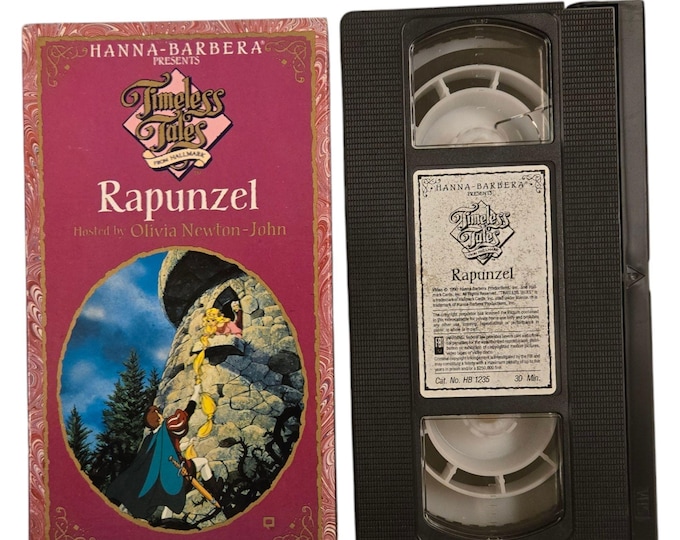 Rapunzel VHS Hosted by Olivia Newton John Hanna Barbera Timeless Tales ...