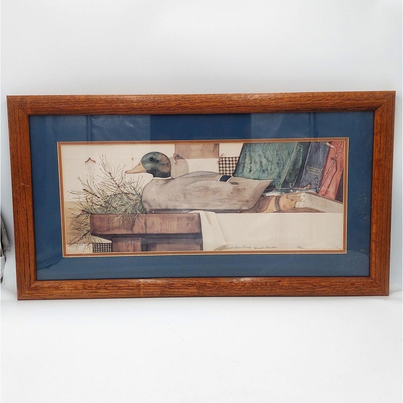 Duck Decoy Limited Edition Print Sandi Gore Evans Quiet Harbor - Etsy