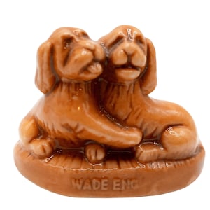 Wade England Dog Figurine Red Rose Tea Promo Vintage Dogs Brown ...