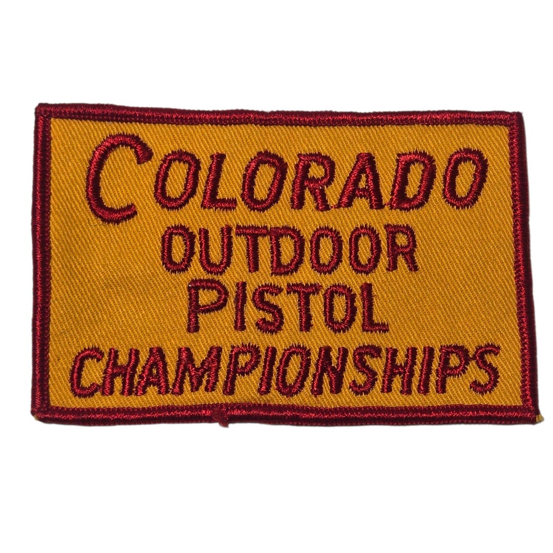 Colorado Outdoor Pistol Championships Patch Embroidered Rectangle ...