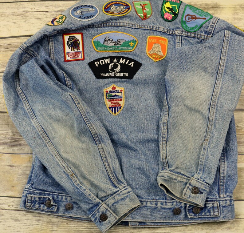 Levi Strauss Jean Jack Vintage Patches Alaska POW MIA Rt 66 - Etsy