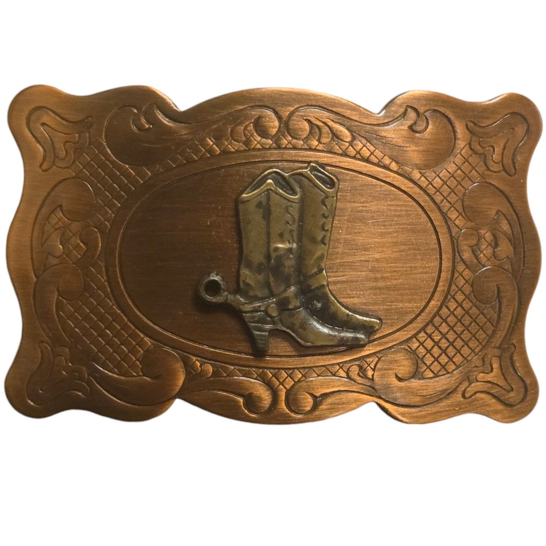 Cowboy Boots Belt Buckle Vintage Country Western Rockabilly Rodeo - Etsy