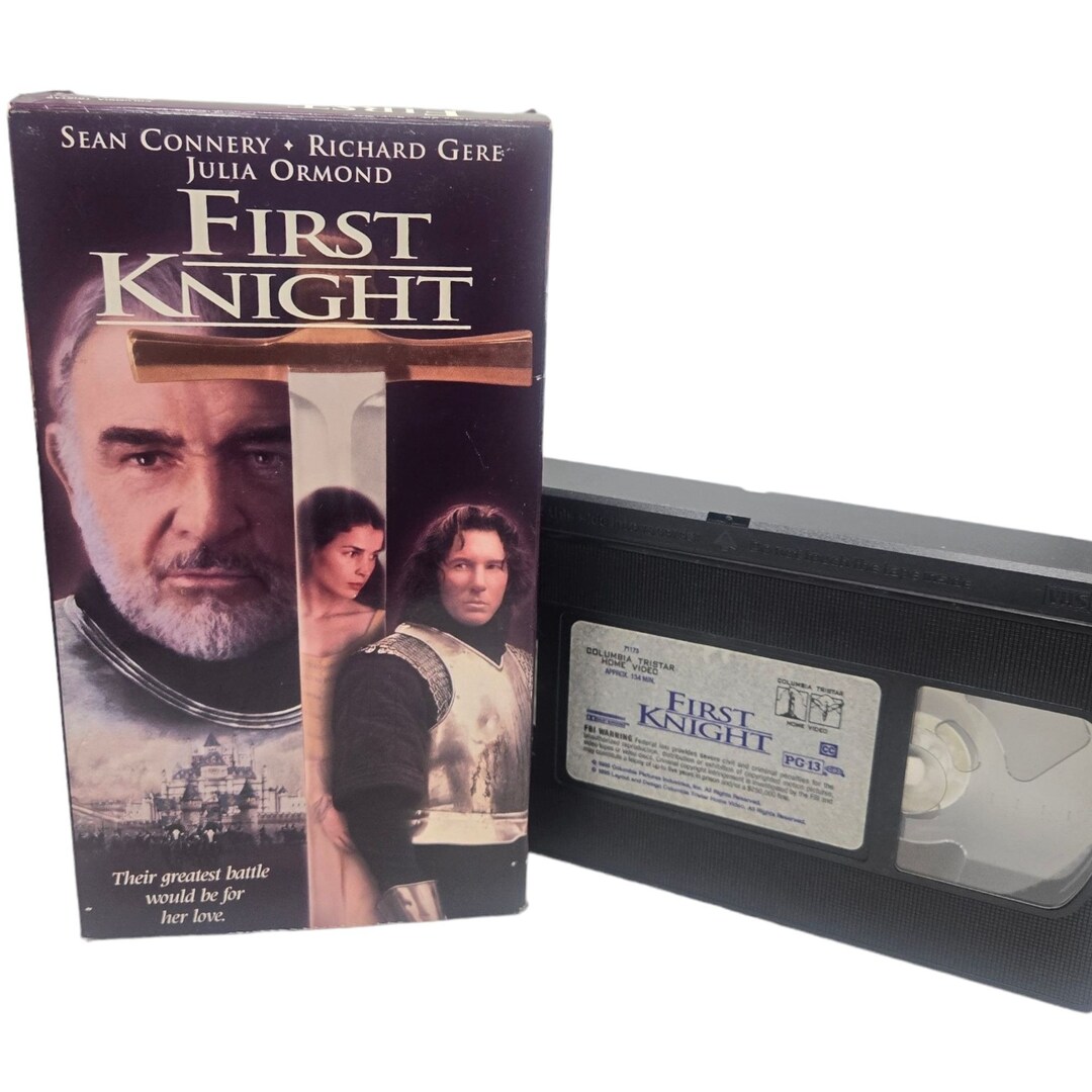 First Knight VHS Tape Sean Connery Richard Gere Julia Ormond Columbia ...