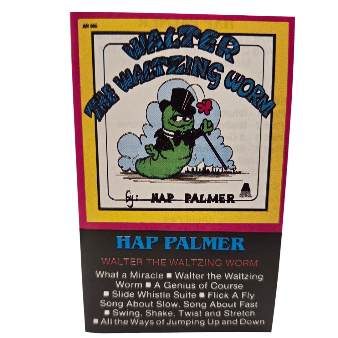 Walter the Waltzing Worm Hap Palmer Cassette Tape Childrens Educational ...
