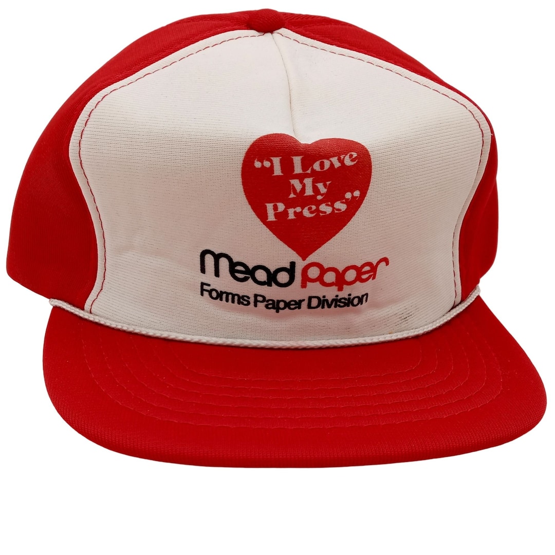Mead Paper Snapback Hat Cap Adjustable Vintage I Love My Press Forms ...