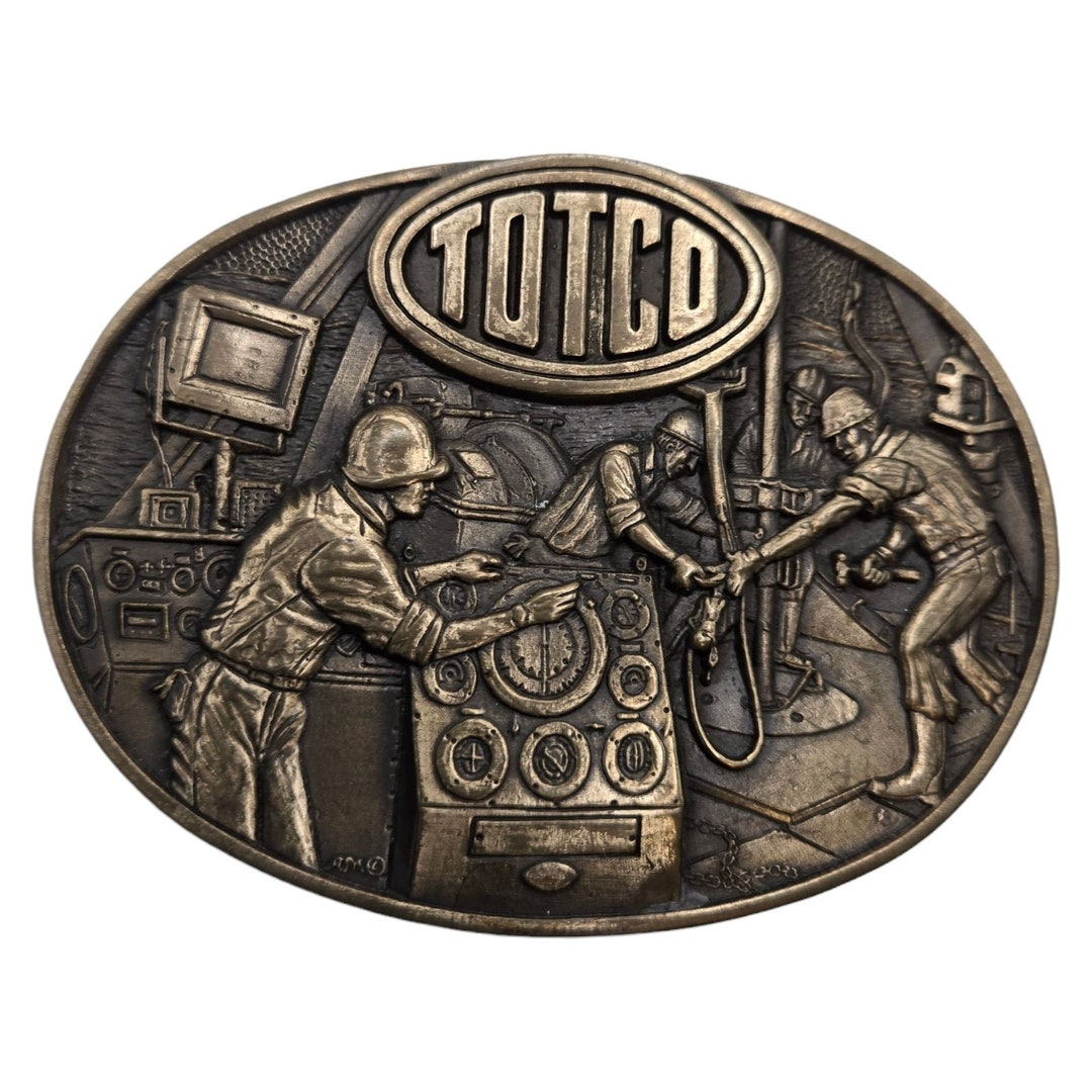 TOTCO Belt Buckle Technical Oil Tool Corp Roughneck Drilling 1980s ...