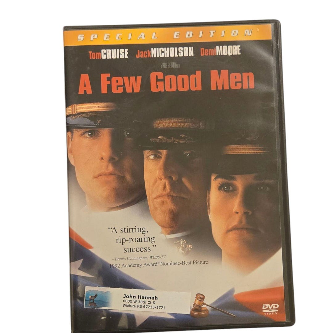 A Few Good Men Special Edition DVD Movie Tom Cruise Jack Nicholson Demi ...