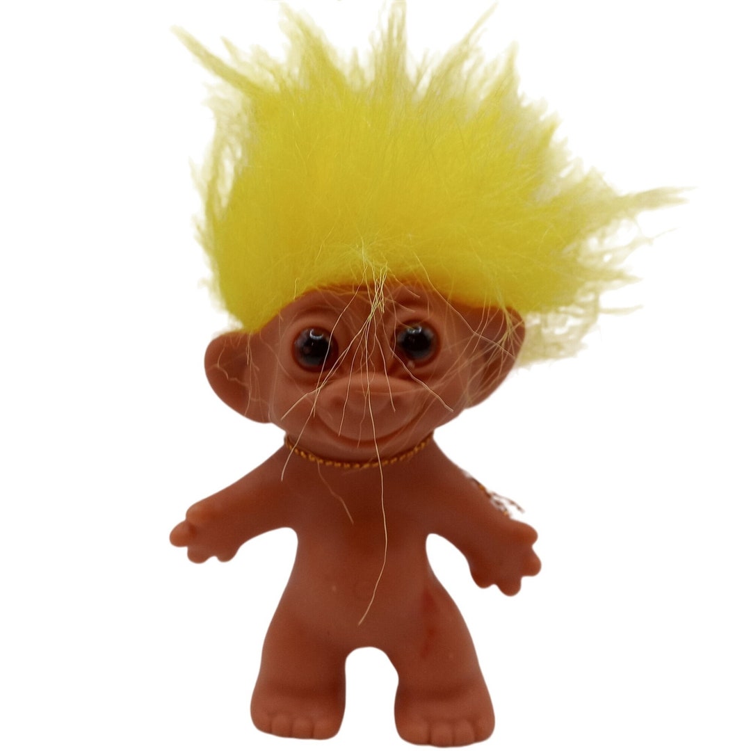 Vintage Troll Doll Uneeda Yellow Hair Collectible AS IS Toy Figurine ...