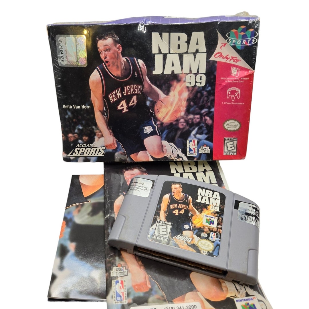 NBA Jam 99 Nintendo 64 Game Vintage N64 Cartridge Instructions Box Ex Rental - Etsy