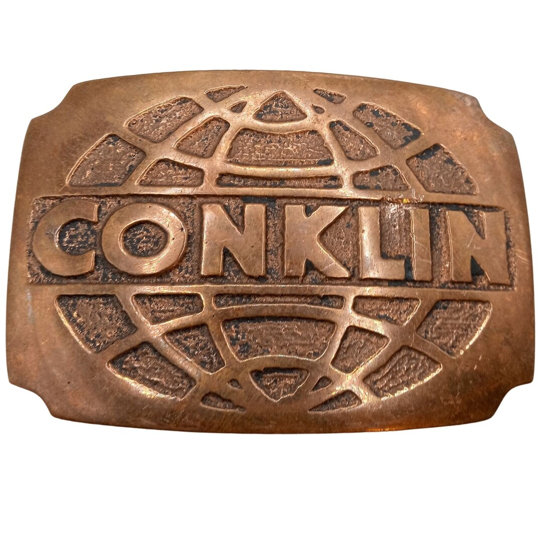 Conklin Belt Buckle Vintage Agriculture Advertising - Etsy