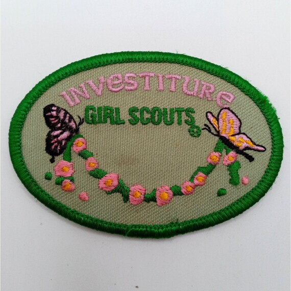Vintage Girl Scouts Patch Investiture Butterfly Butte… - Gem
