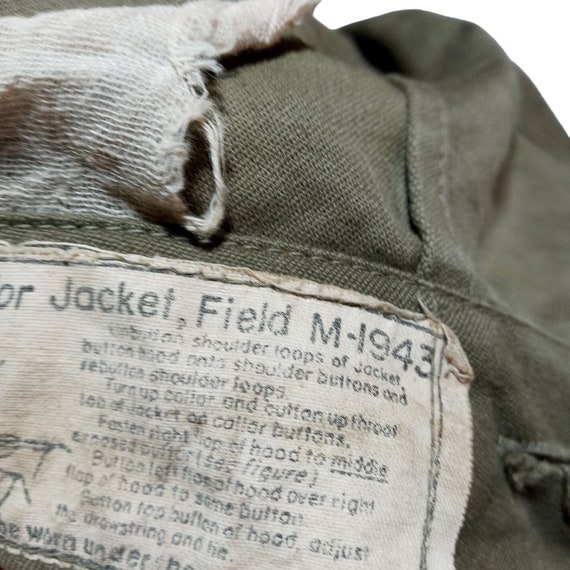 1943 Field Jacket Hood WWII World War 2 Military Unit… - Gem