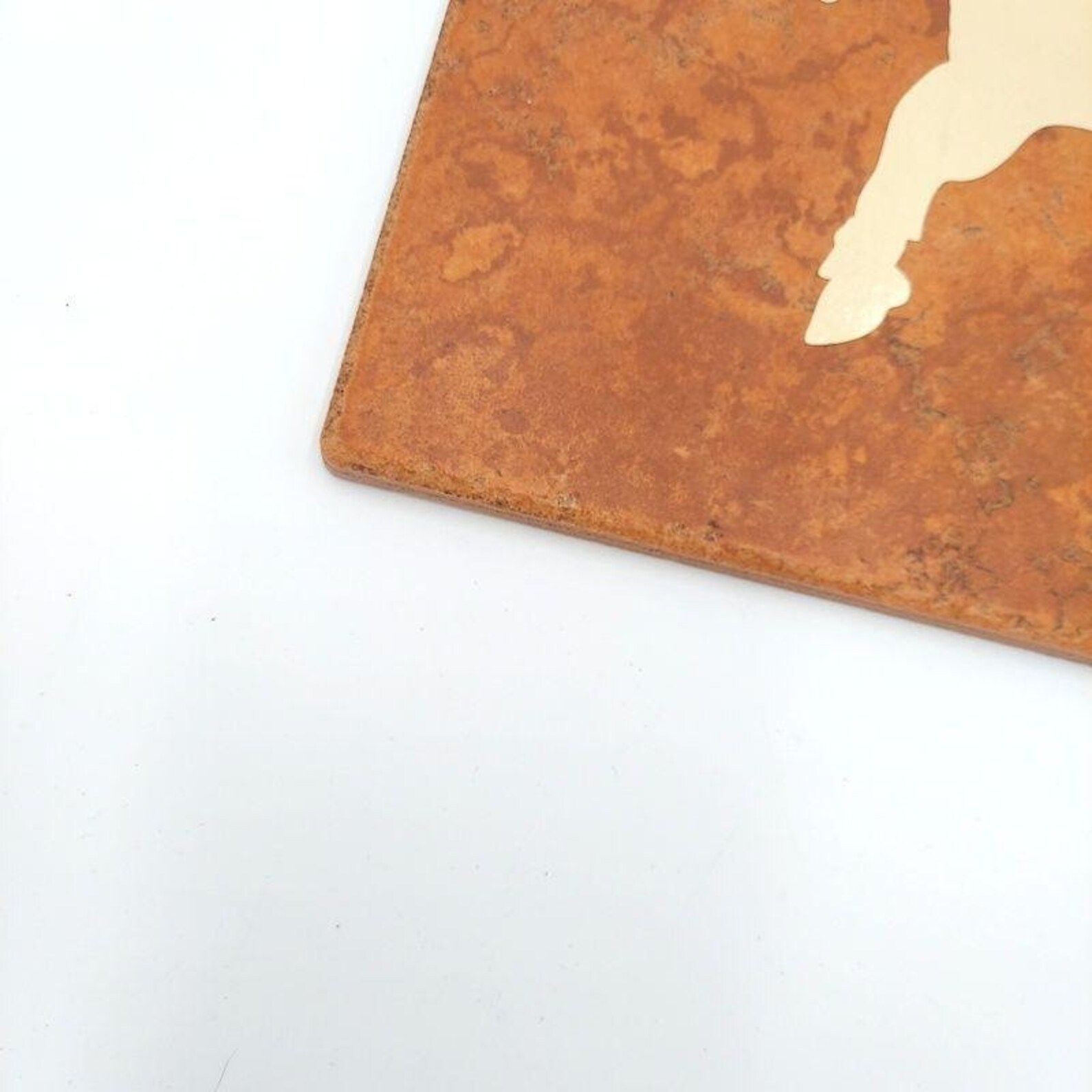 Western Art Tile Plaque Cowboys Let Er Buck Rodeo Country | Etsy