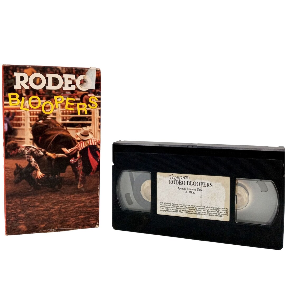 Rodeo Bloopers VHS Vintage Western Sports Bull Riding Video Funny - Etsy