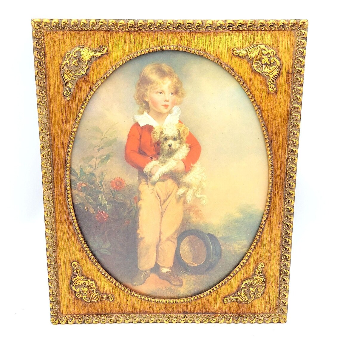 Master Simpson Framed Print Boy With Dog Arthur Devis Vintage | Etsy