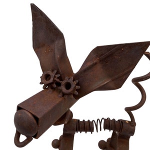 Scrap Metal Dog Sculpture Terrier Brutalist Folk Art Statue OOAK ...