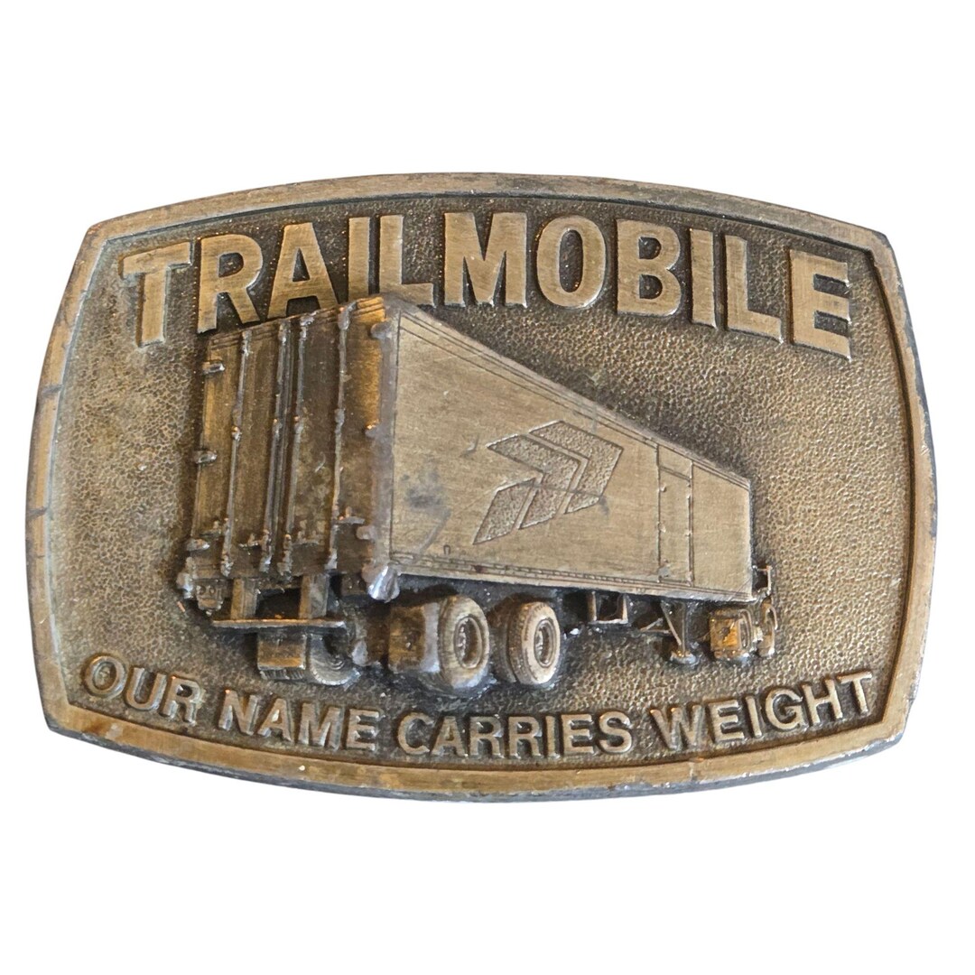 Trailmobile Belt Buckle Trucker Tractor Trailer Trail Mobile Semi ...