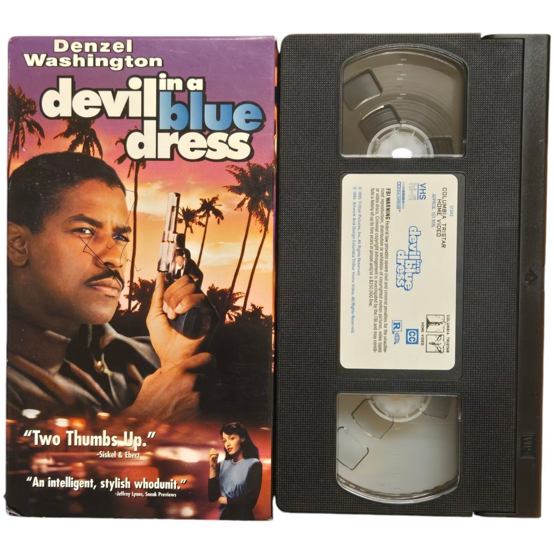 Devil in A Blue Dress VHS Movie Denzel Washington Crime Mystery ...