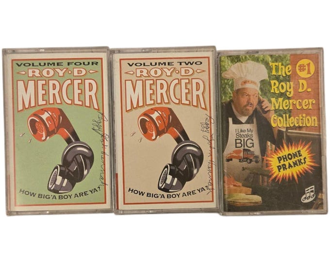 Roy D Mercer Cassette Tape Collection Lot of 3 Prank Calls Radio Comedy ...