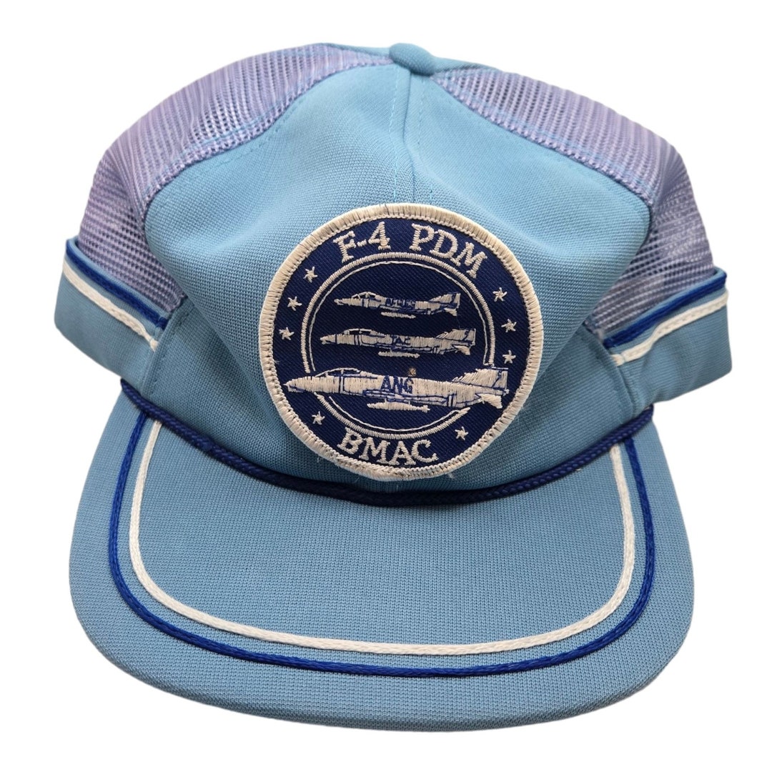 Vintage Boeing Military Aircraft F4 PDM BMAC Cap Hat Snapback Mesh ...