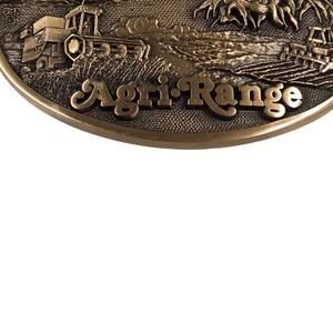 Agri Range Belt Buckle Agriculture Farming Cattle Rancher Ag Business ...