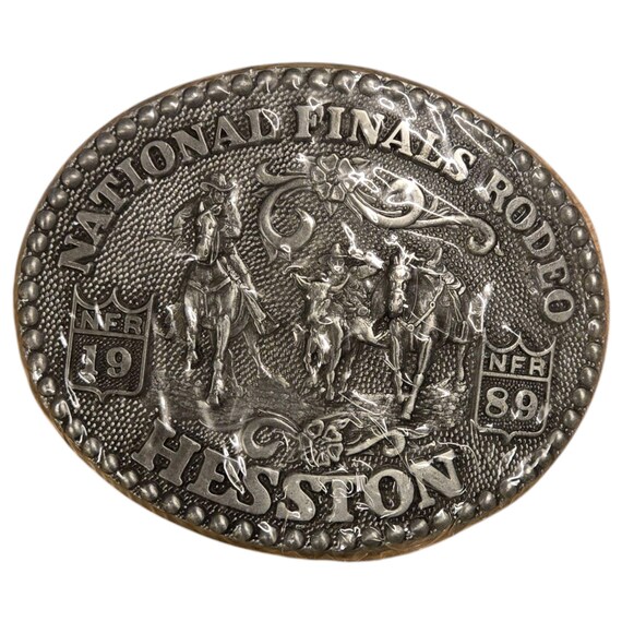 1989 NFR Belt Buckle NOS Cowboy National Finals Rodeo… - Gem