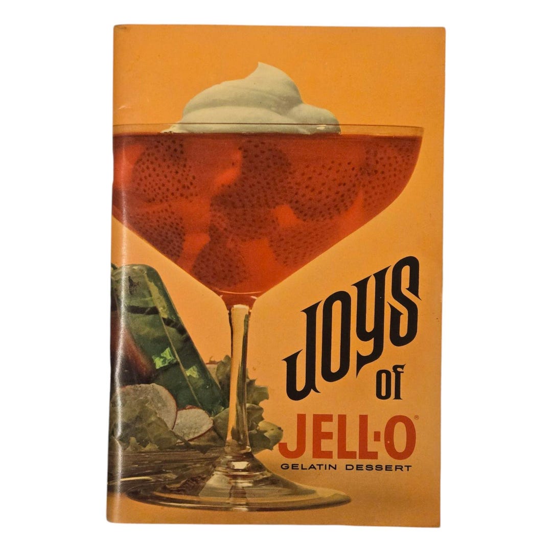 Vintage Joys of Jello Gelatin Dessert Recipe Booklet Cookbook Book ...