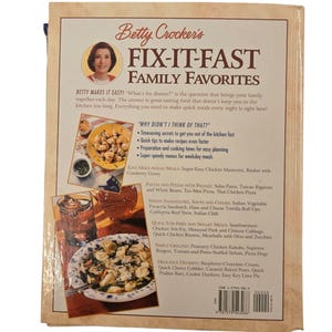Betty Crockers Fix It Fast Cookbook Family Favorites Recipe Book 2000 ...