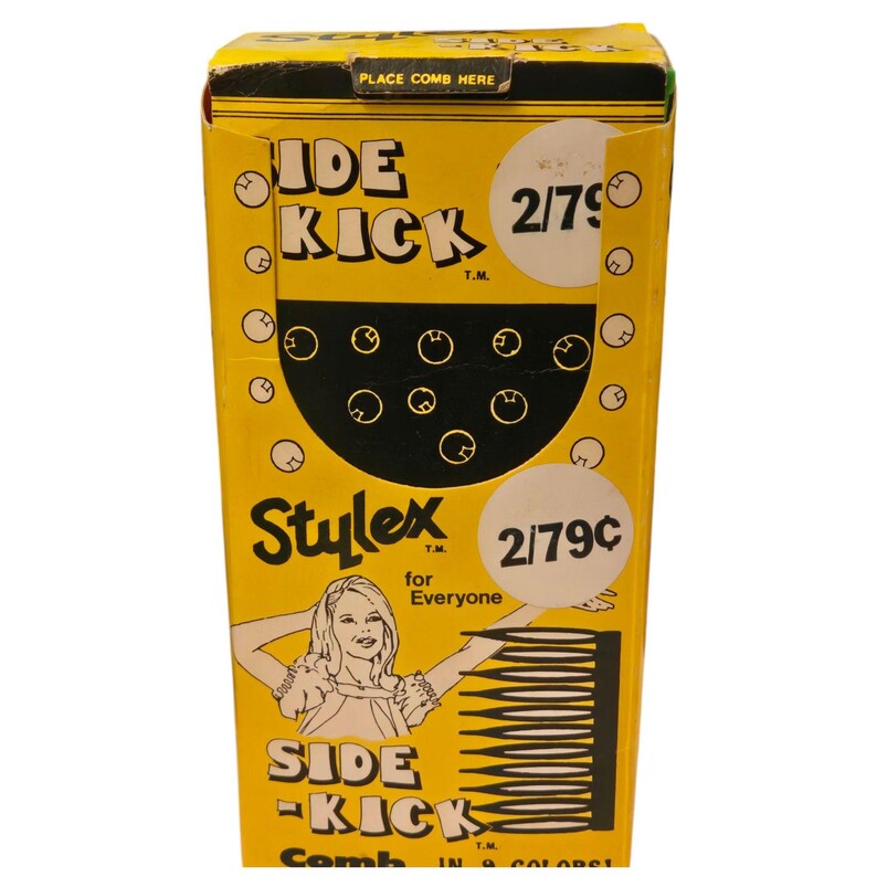 Stylex Side Kick Retail Display Box Full 102 Combs Deadstock 1980 Hair ...