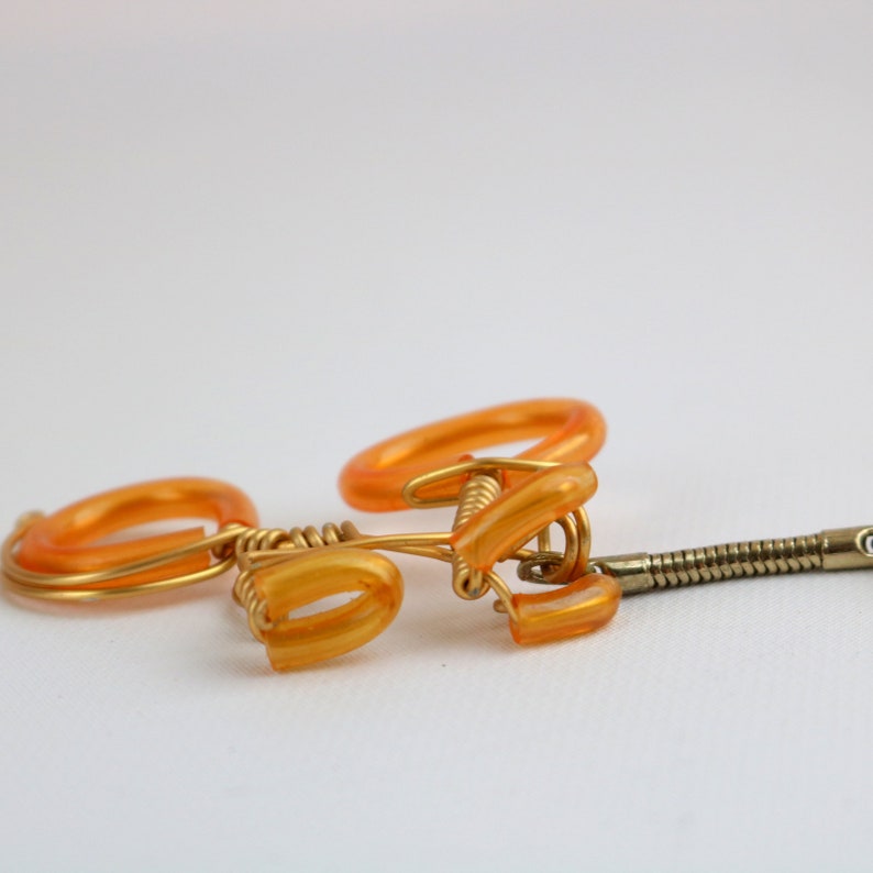 Wire Bicycle Keychain Copper Color Bike Wire Wrapped Bicyclist - Etsy