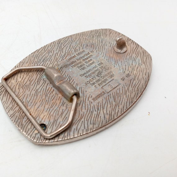 1982 National Western Stock Show Rodeo Belt Buckle Sh… - Gem