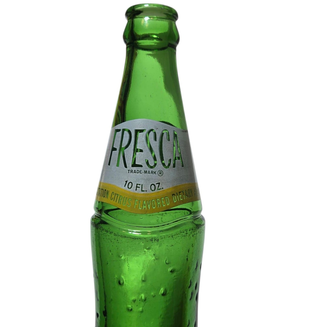 Fresca 10 Oz Green Glass Soda Pop Bottle Coca Cola Collectible Vintage ...