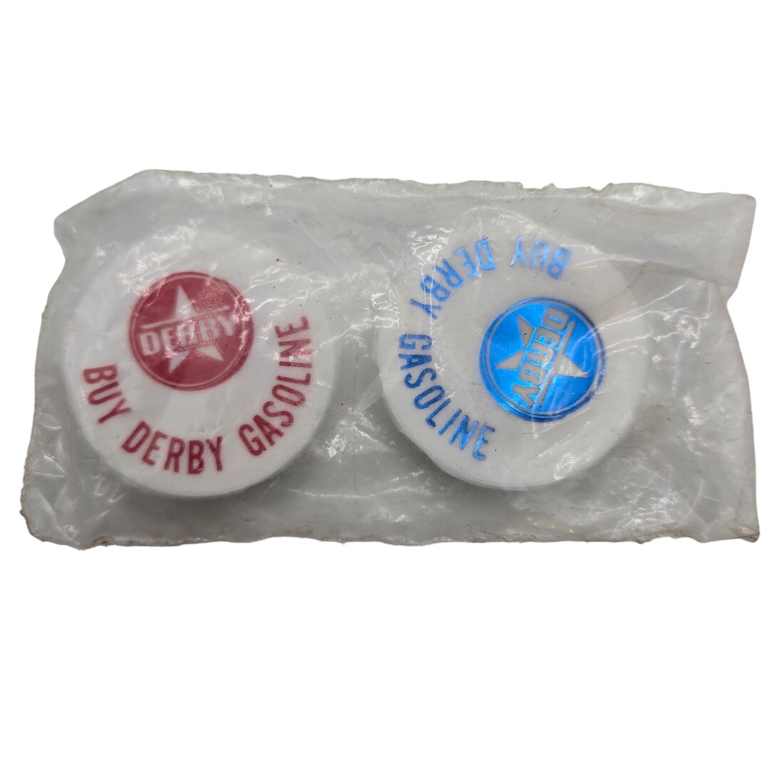Derby Oil and Gas Fuel Container Can Caps Lids New Old Stock NOS Sealed ...