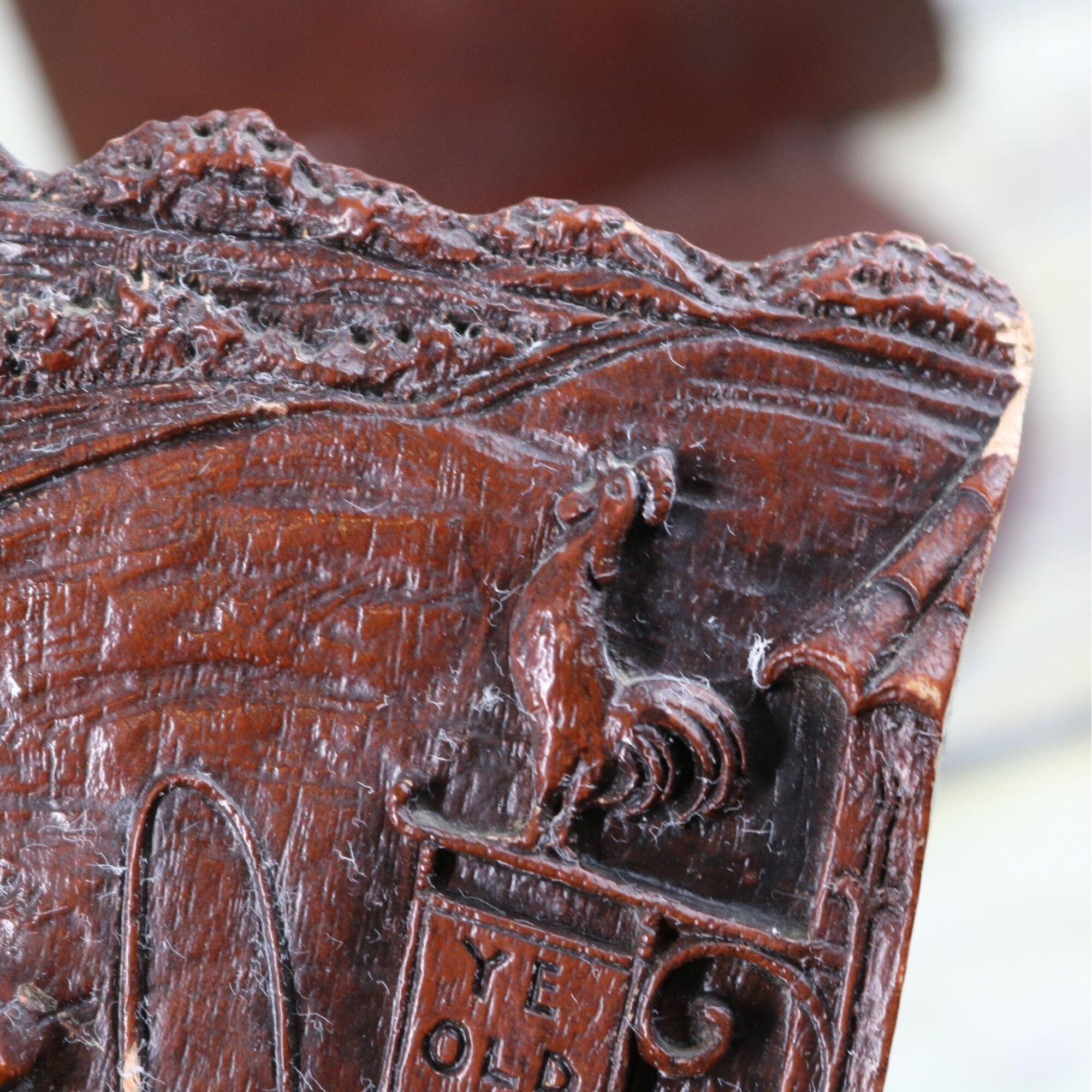 Western Horse Bookends Syroco Wood Rooster Stagecoach Ye Old Inn ...