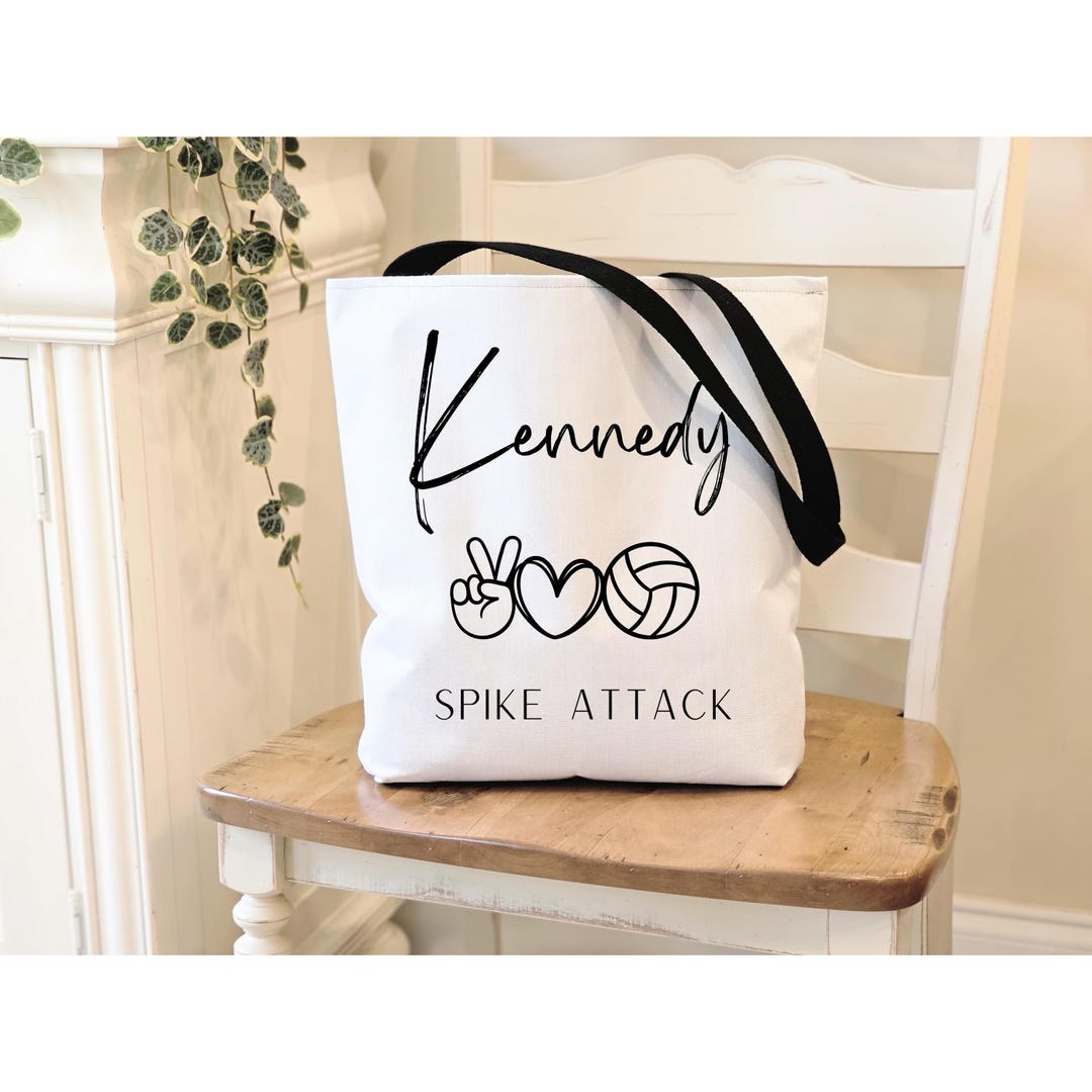Custom Volleyball Tote Bag, Custom Volleyball Bag, Personalize - Etsy