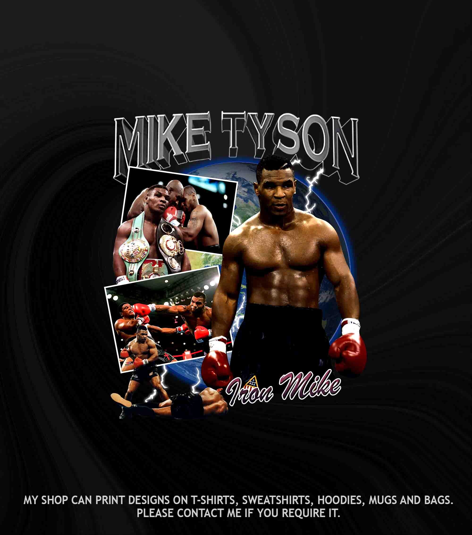 Png File Mike Tyson T-shirt Design, Instant Download 90s Style Graphics ...