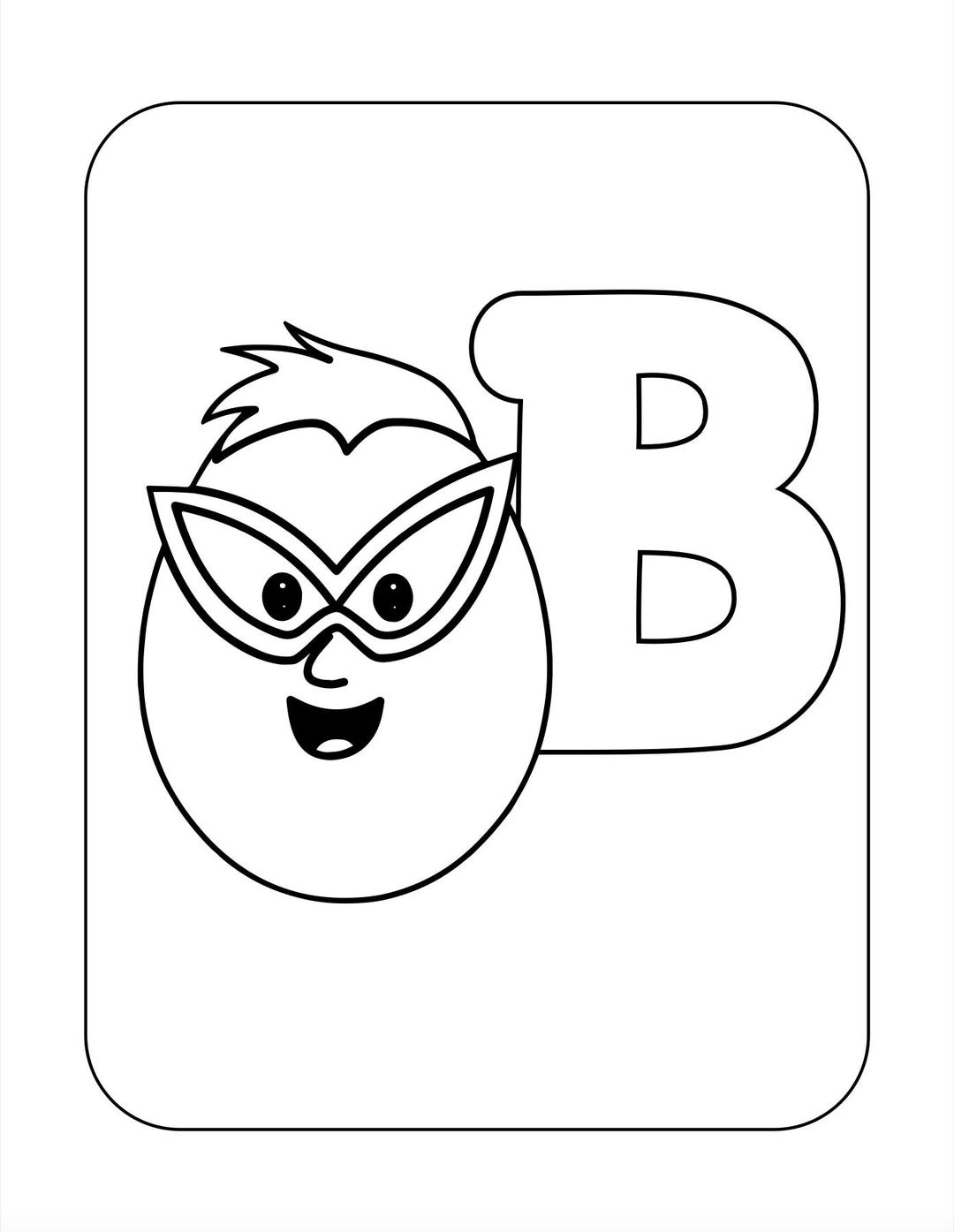 ABC Coloring Pages Learn the Alphabet ABCDEFGH LEARN With Colors - Etsy