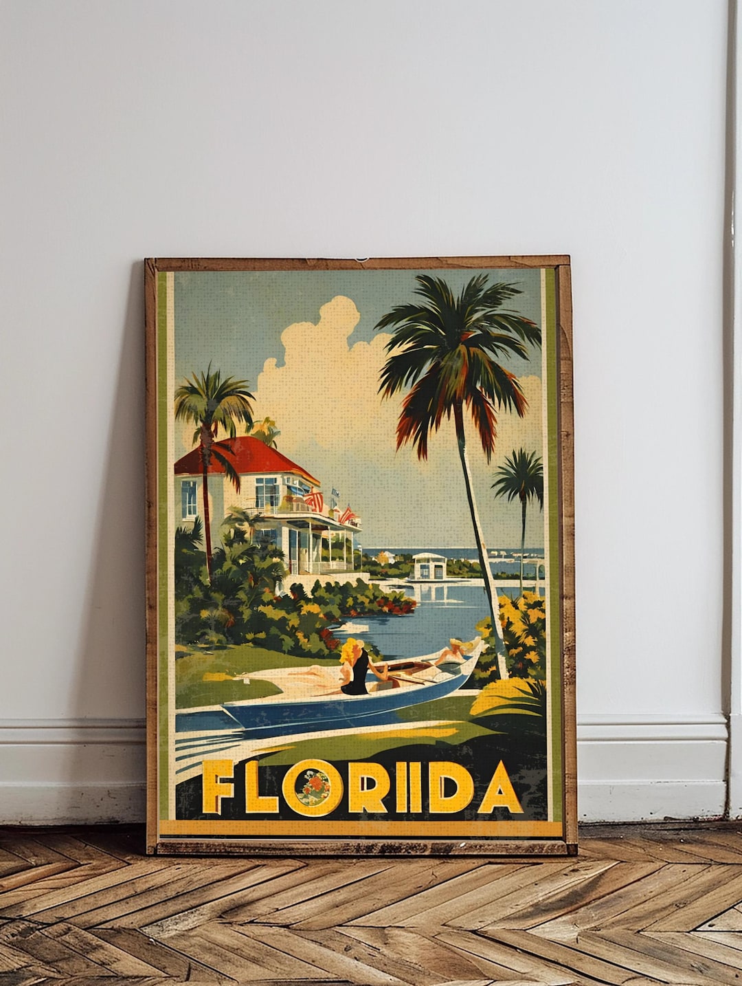 Vintage Florida Travel Poster Florida Vintage Poster Retro Florida ...