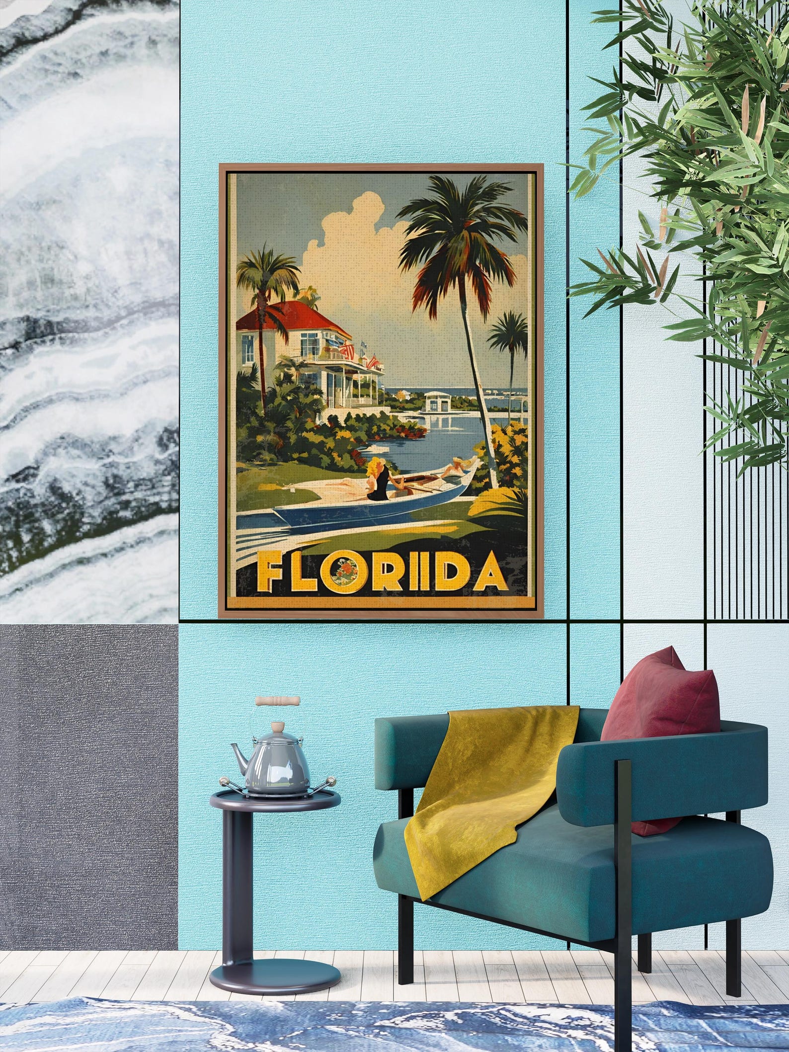 Vintage Florida Travel Poster Florida Vintage Poster Retro Florida ...